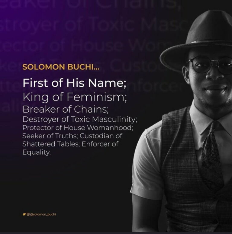 Nigeria's 'King of Feminism' Solomon Buchi abandons the movement - DNB ...