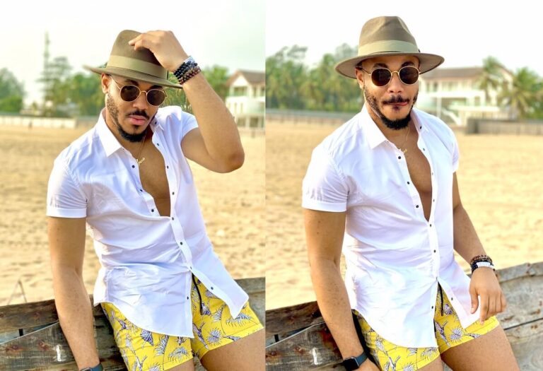 Lady calls BBNaija Ozo gay over pictures of him wearing yellow bum ...