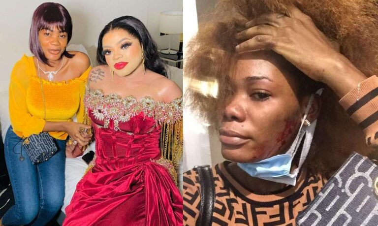 Bobrisky allegedly beats up Ivorian lady Oye Kyme she promised to help ...