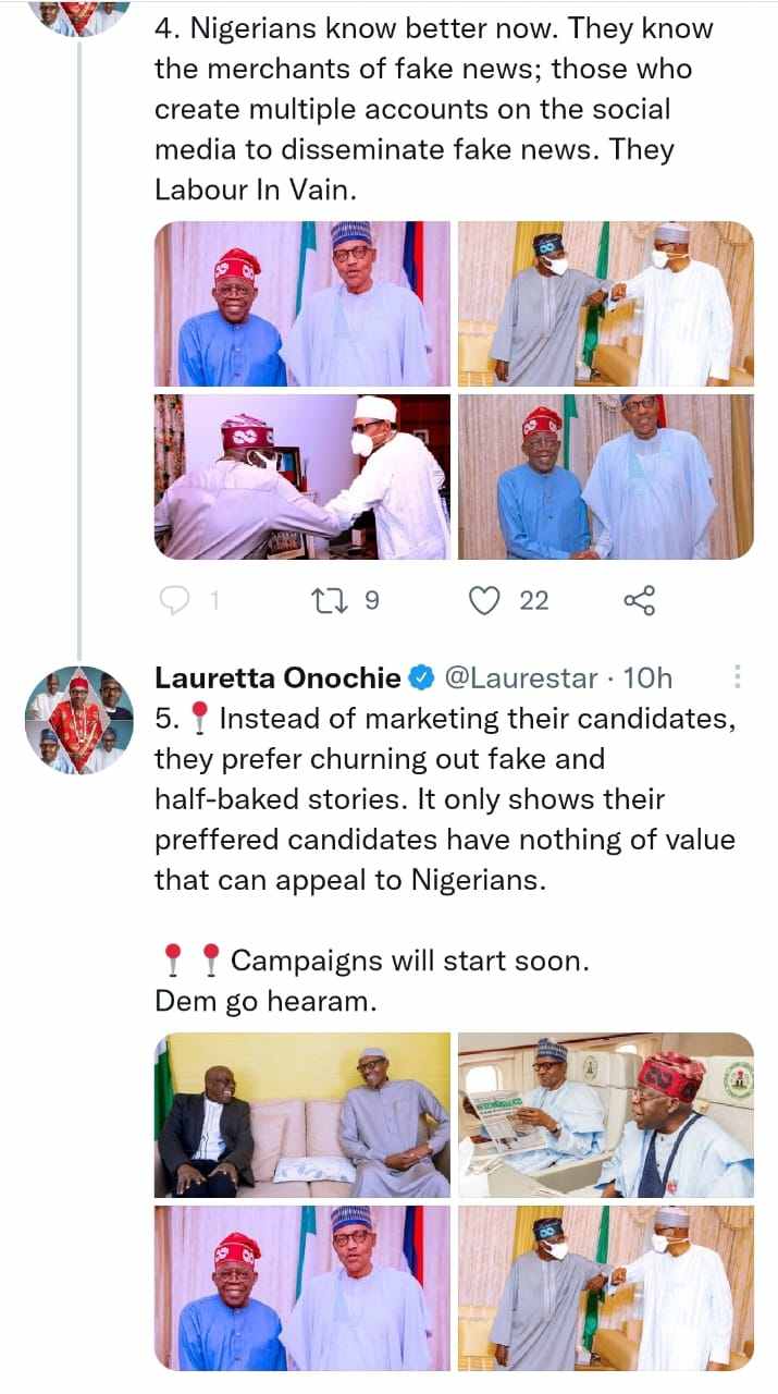 Lauretta Onochie defends Tinubu over 'lost certificates' saga - DNB ...