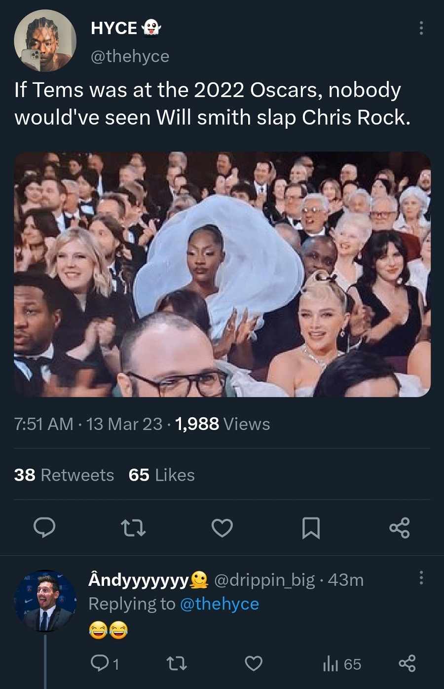 Nigerian singer Tems criticized for 2023 Oscars outfit - Tweets - DNB Stories Africa