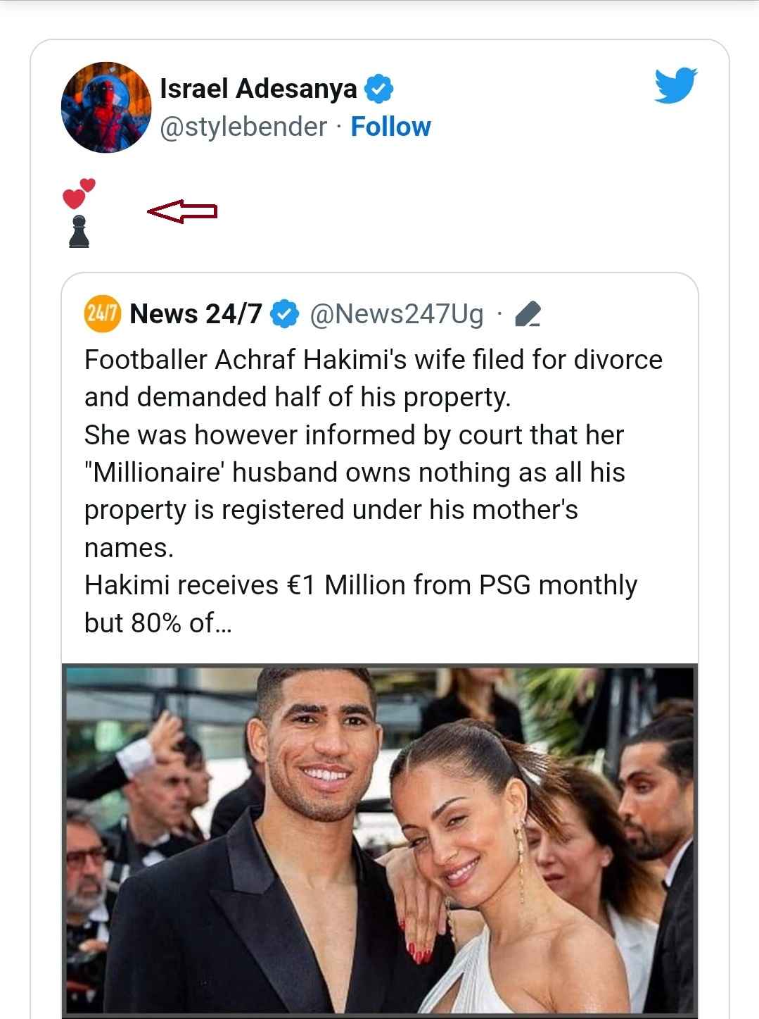 All about Achraf Hakimi's parents, marriage, wife and kids - DNB ...