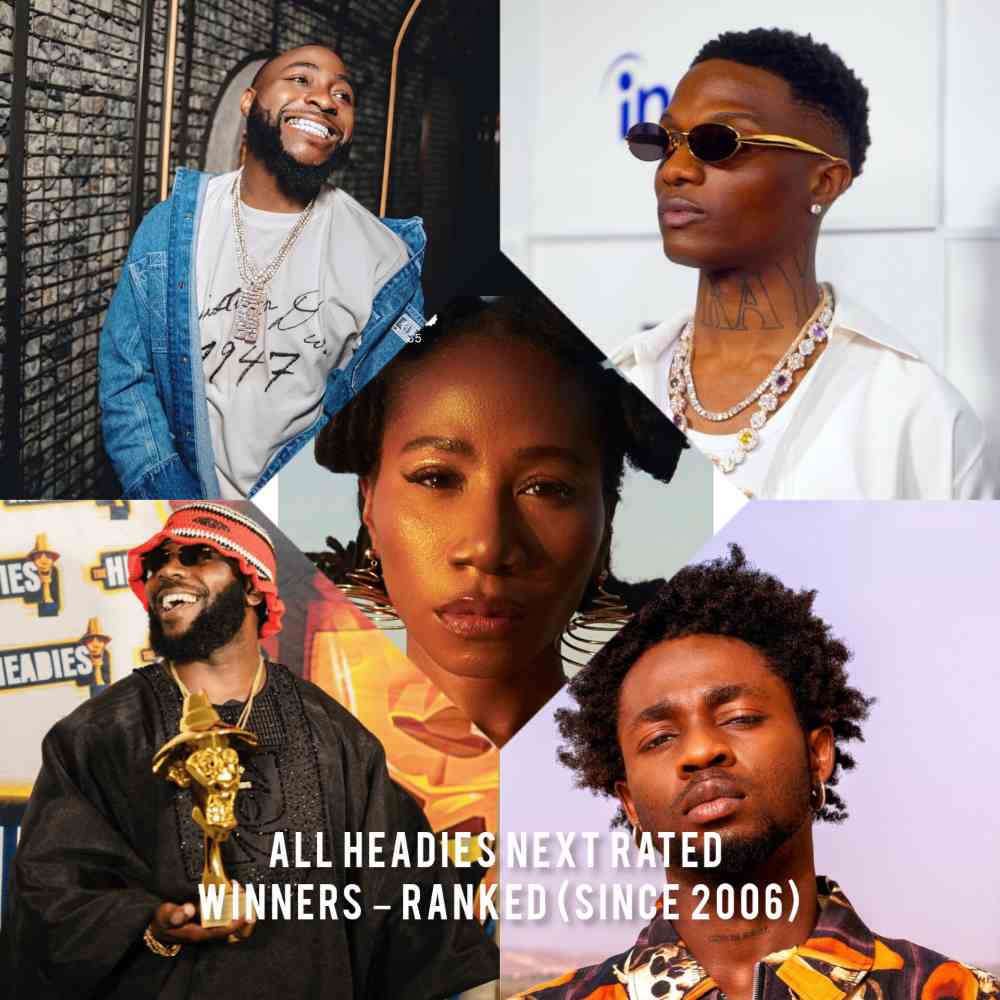 All the Headies Next Rated Award Winners – Ranked - DNB Stories Africa